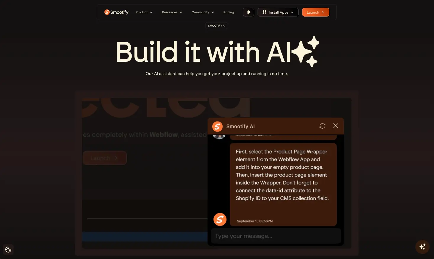 Webflow and Shopify, connected! | Smootify.io